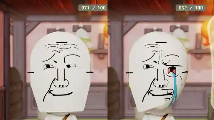 Miipedia - Masked Wojak (complete with crying face underneath!)