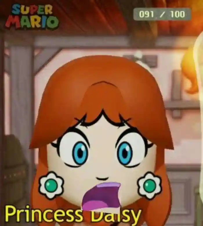 Miipedia - Princess Daisy Screaming