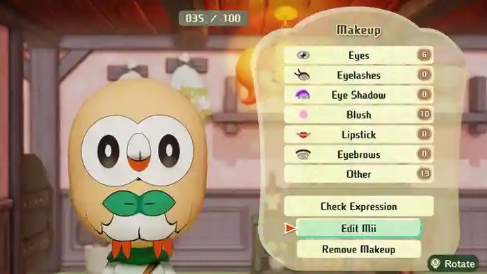 Miipedia - Rowlett(Pokemon)(shiny version too)